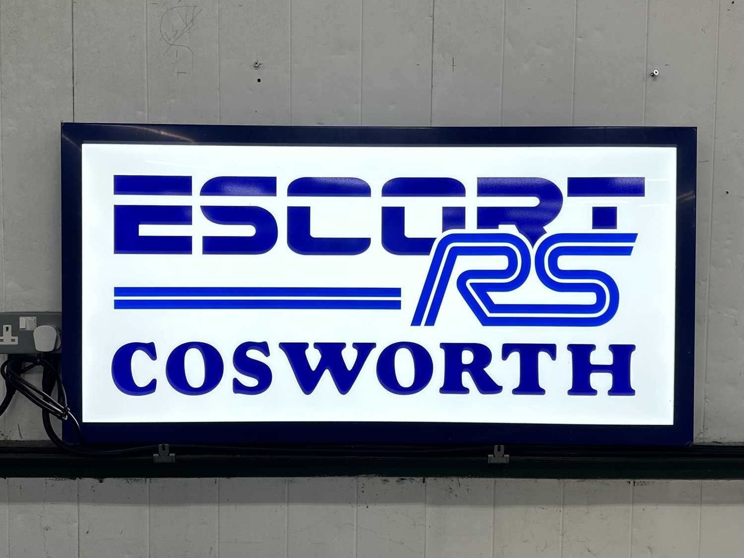 Lot 17 - Illuminated Garage Sign Escort Cosworth - NO