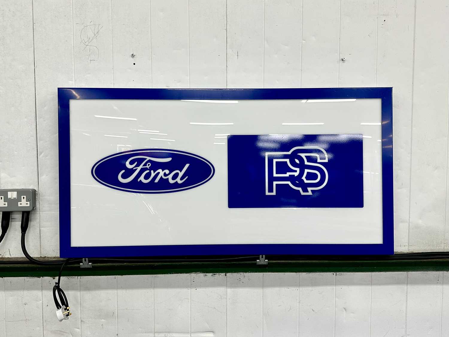 Lot 115 - Illuminated Garage Sign Ford RS - NO RESERVE